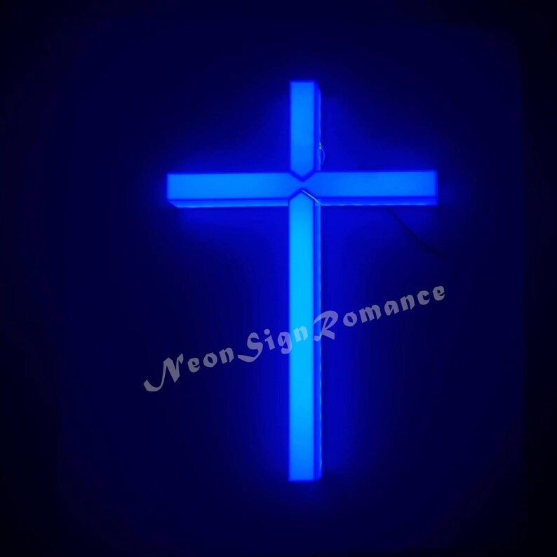 Custom LED Cross Light Sign丨custom Wall Decor for Jesus Cross Sign丨 ...