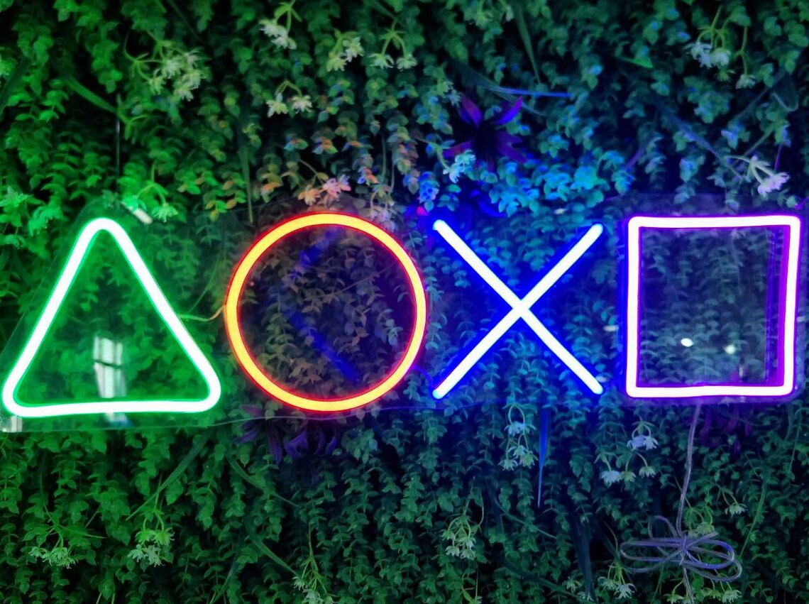 Playstation LED Neon Sign Custom Neon Sign Flex Led Neon Light - Etsy