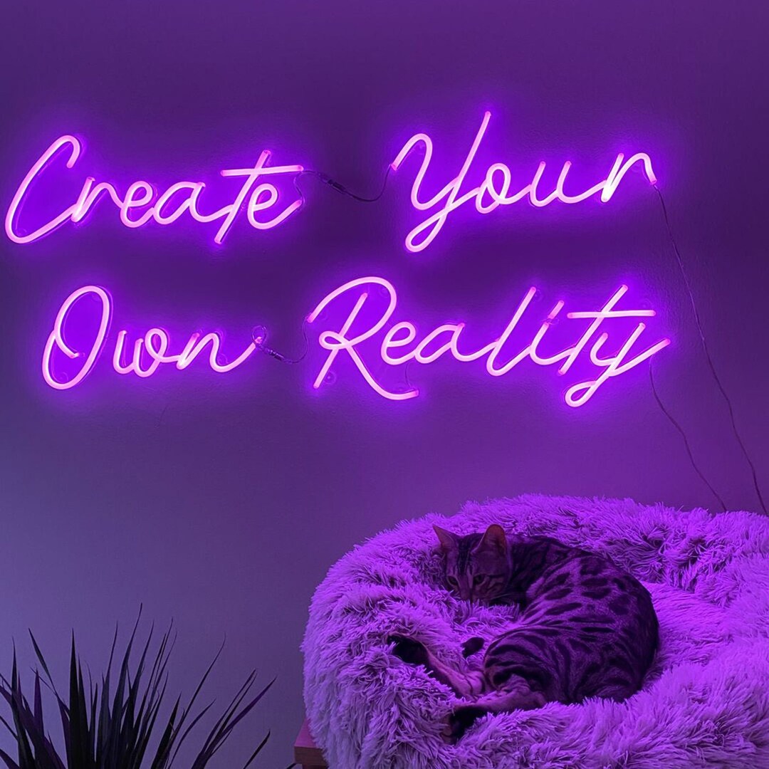 DIY Custom Neon Sign Custom Text Flex LED Neon Light Sign Wall ...