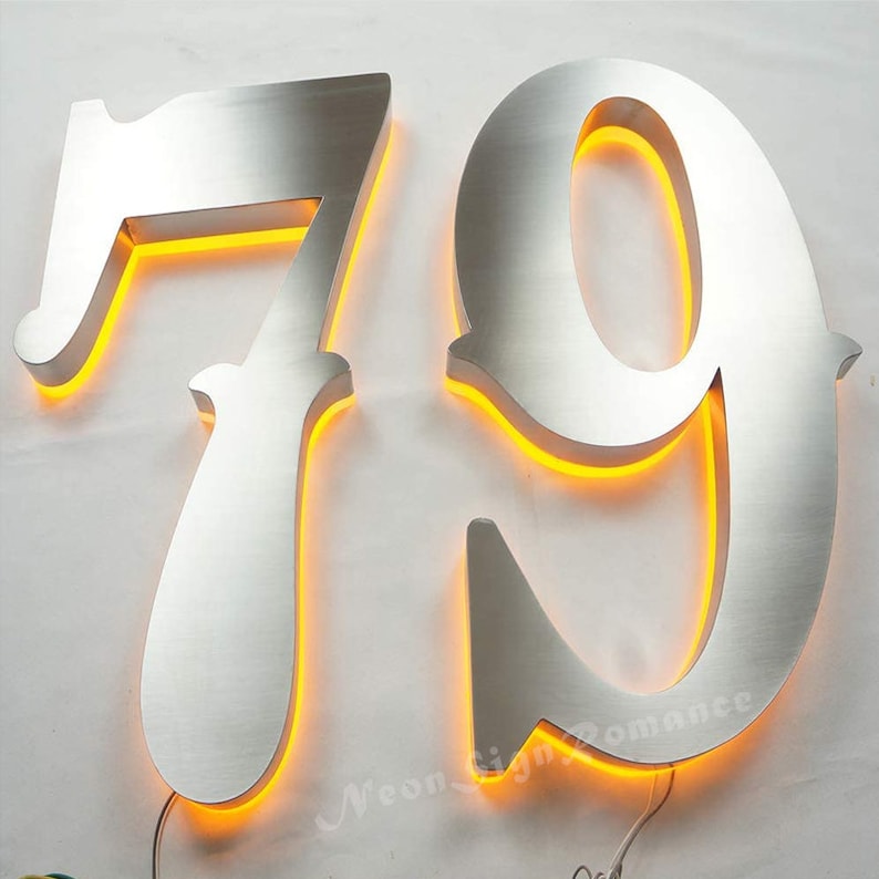 Custom LED Back-lit 3D Logo丨laser Cut Metal Personalized Business ...