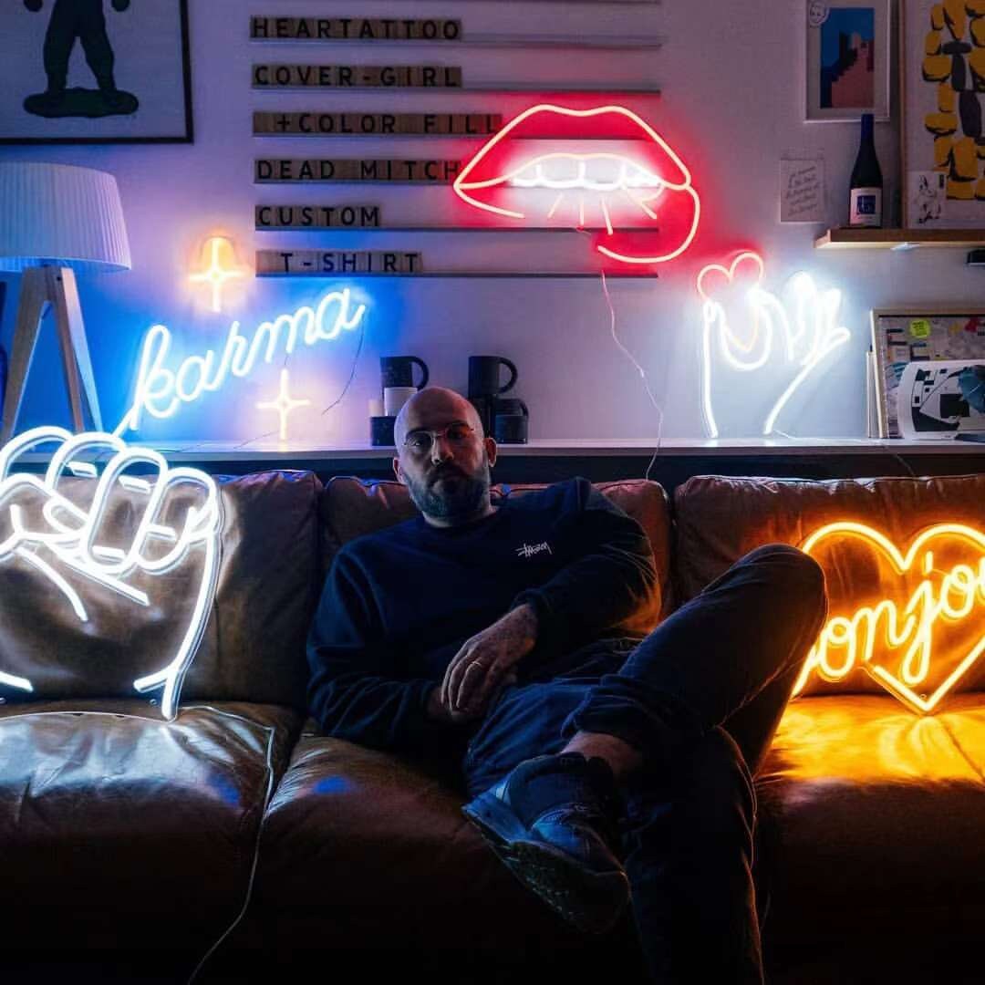 Lips Logo LED Neon Sign丨custom Flex Led Neon Light Sign of - Etsy