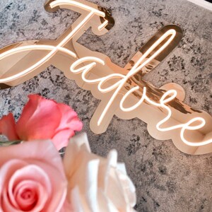 Mirror Personalized Neon - Custom Neon Sign, Mirror Neon Sign, Custom ...