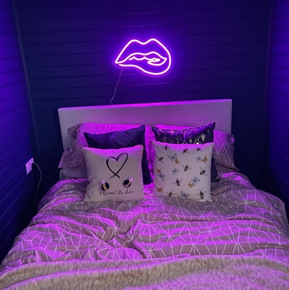 Lips Logo LED Neon Sign丨custom Flex Led Neon Light Sign of - Etsy