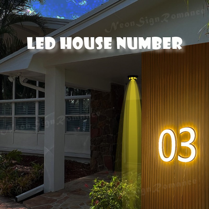 Led House Number - Etsy
