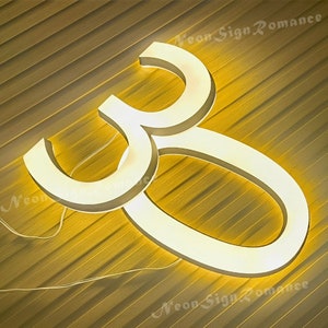 Custom LED House Number Signs for Outdoor Usedoor/yard/garden/mailbox ...