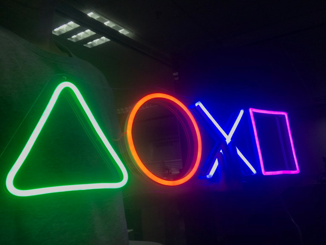 Playstation LED Neon Sign Custom Neon Sign Flex Led Neon Light Sign Led ...