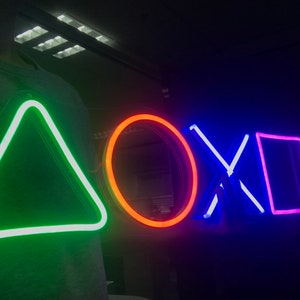 Playstation LED Neon Sign Custom Neon Sign Flex Led Neon Light Sign Led ...