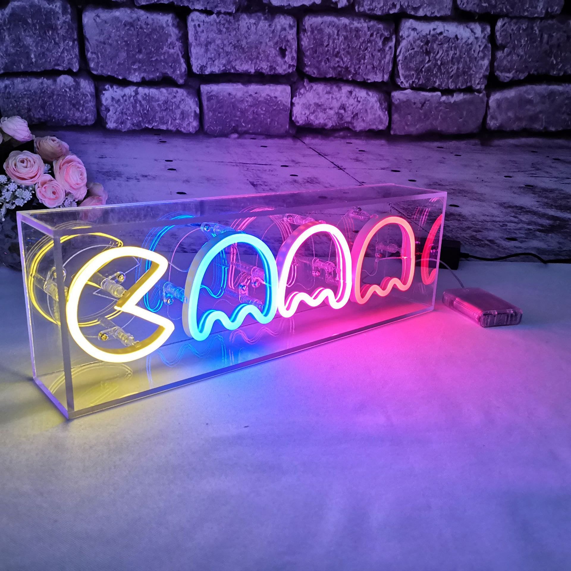 Gluttonous Snake Sweet Chasing Ghosts Custom Neon Sign Event LED Neon ...