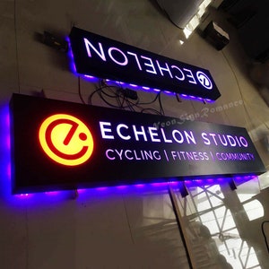 Signage for Wall Business , Custom Illuminated Sign Logo Backlit ...