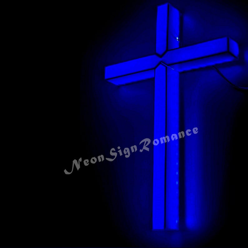 Custom LED Cross Light Sign丨custom Wall Decor for Jesus Cross Sign丨 ...