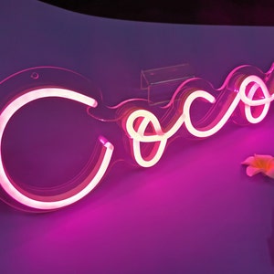 Coco DIY Custom LED Name Sign丨neon Light Sign Hanging丨neon Sign Custom丨 ...