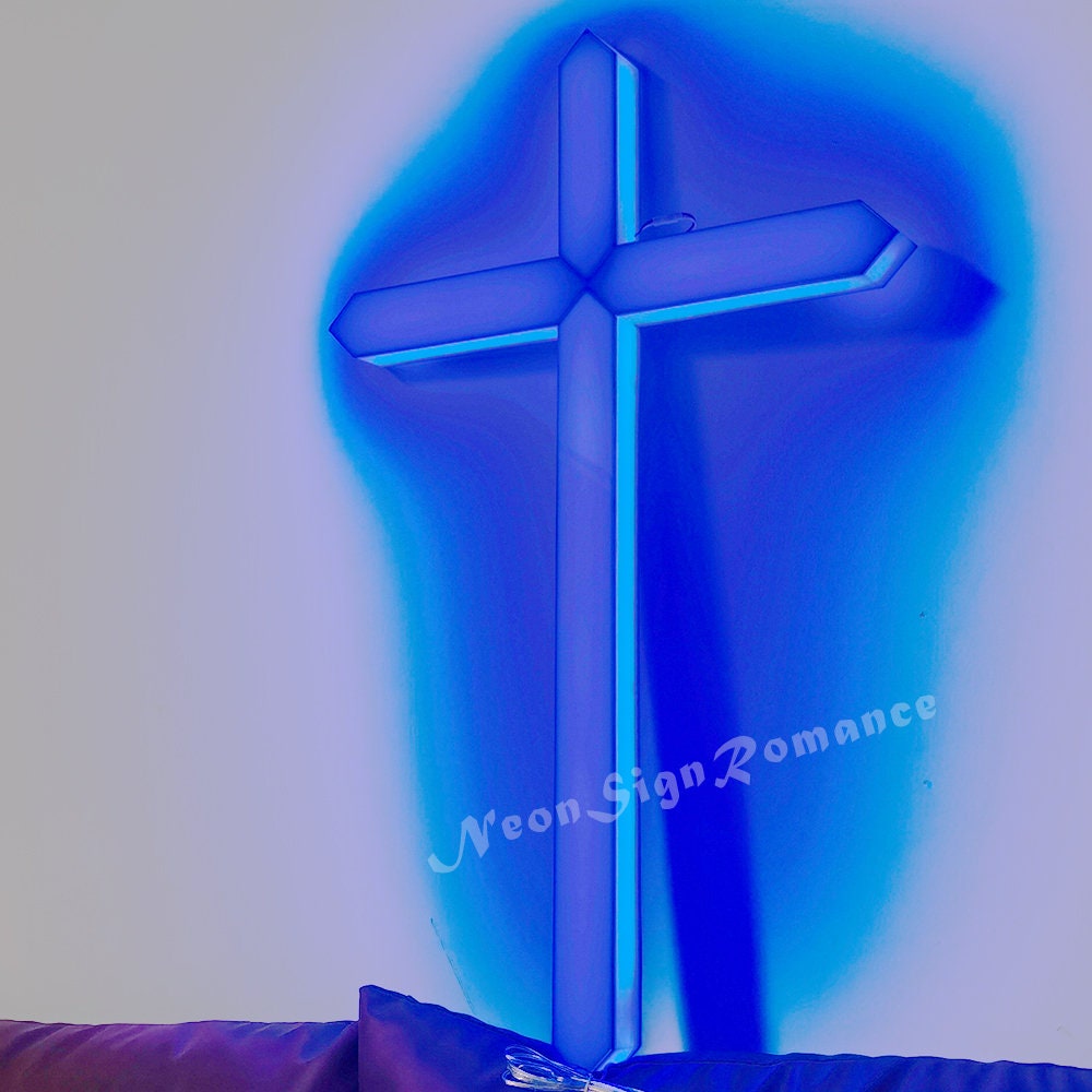 Custom LED Lighting Cross Sign丨3d Luminous Characters LED Acrylic ...