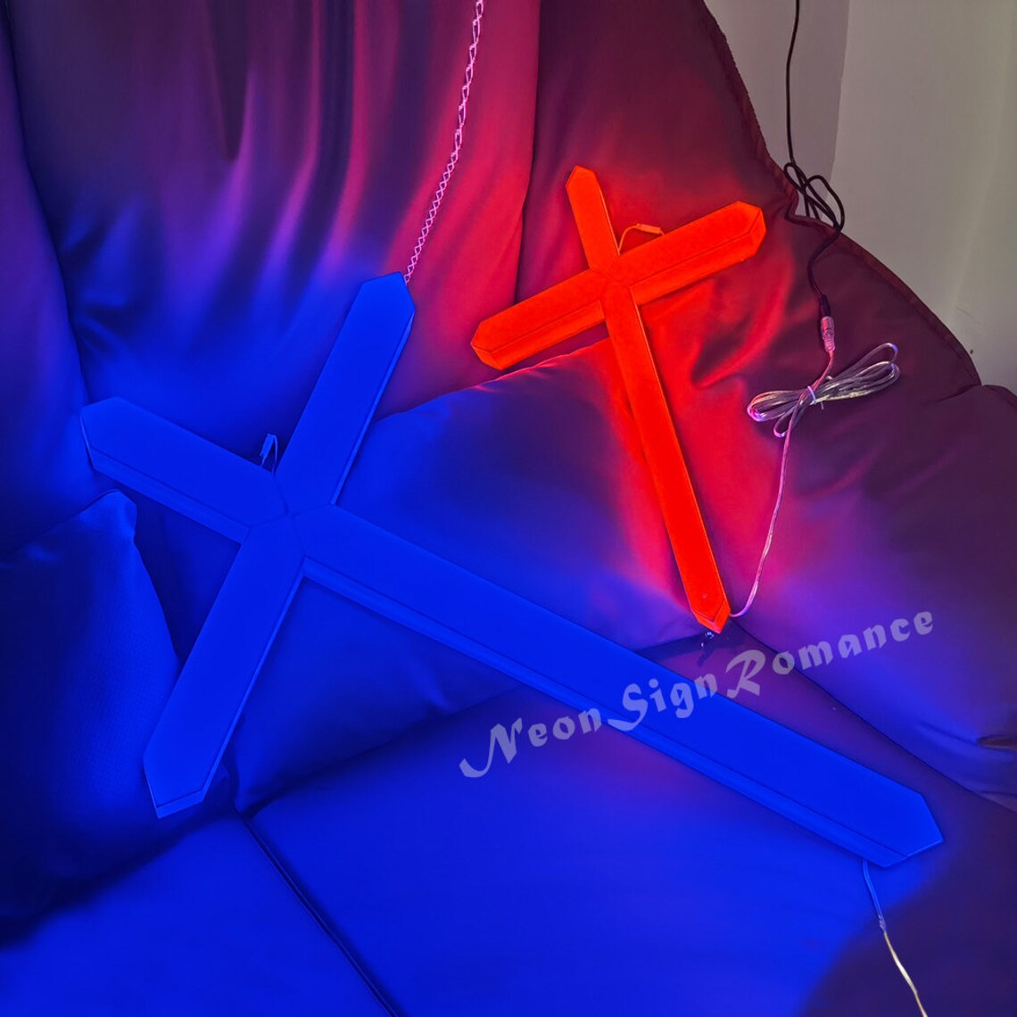 Custom LED Lighting Cross Sign丨3d Luminous Characters LED - Etsy