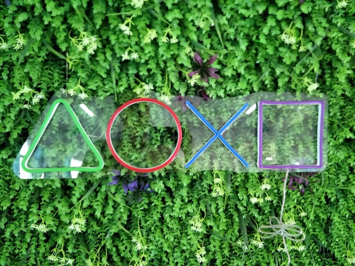 Playstation LED Neon Sign Custom Neon Sign Flex Led Neon Light - Etsy
