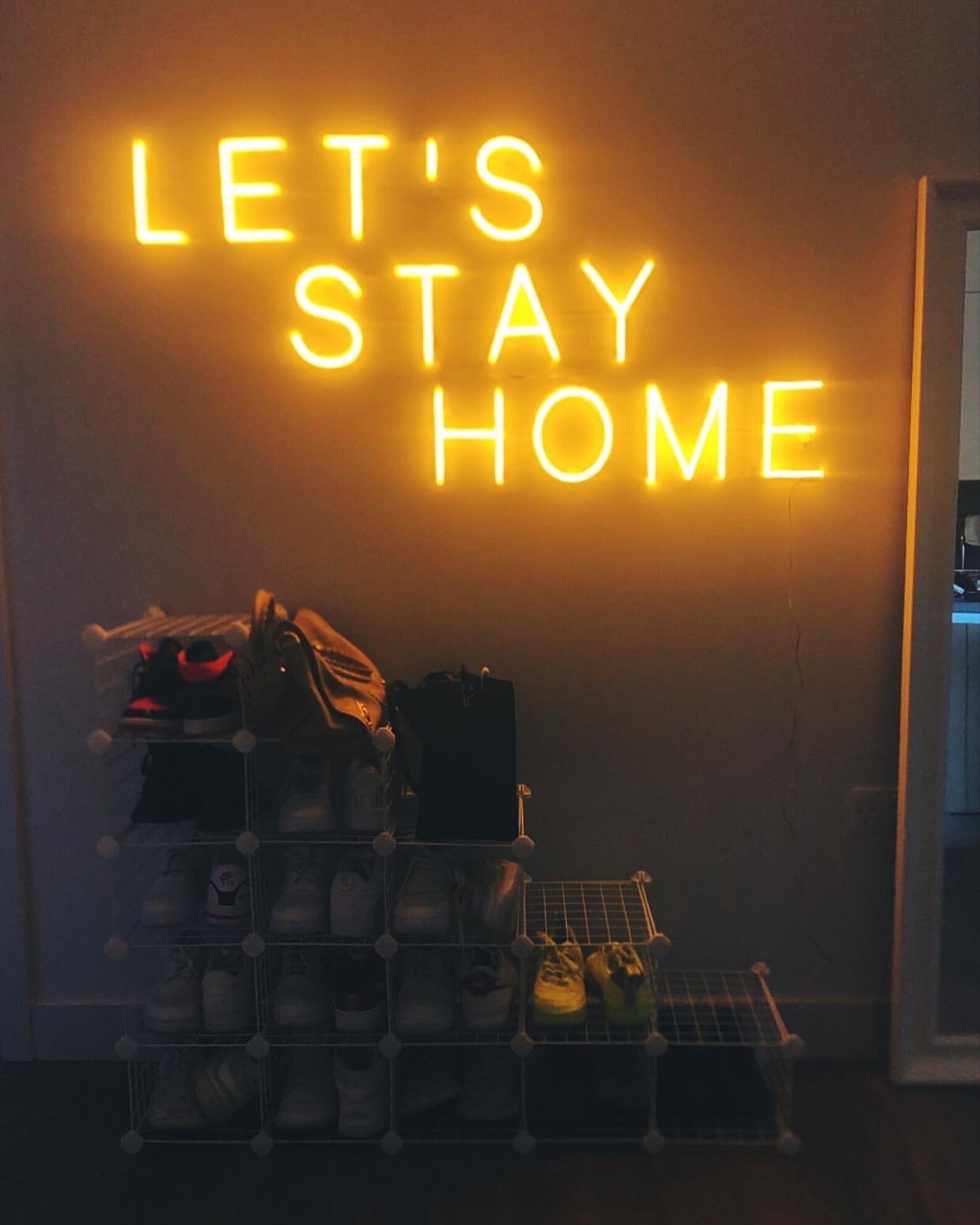 Let's Stay Home LED Neon Sign Custom丨led Neon Light Sign | Etsy
