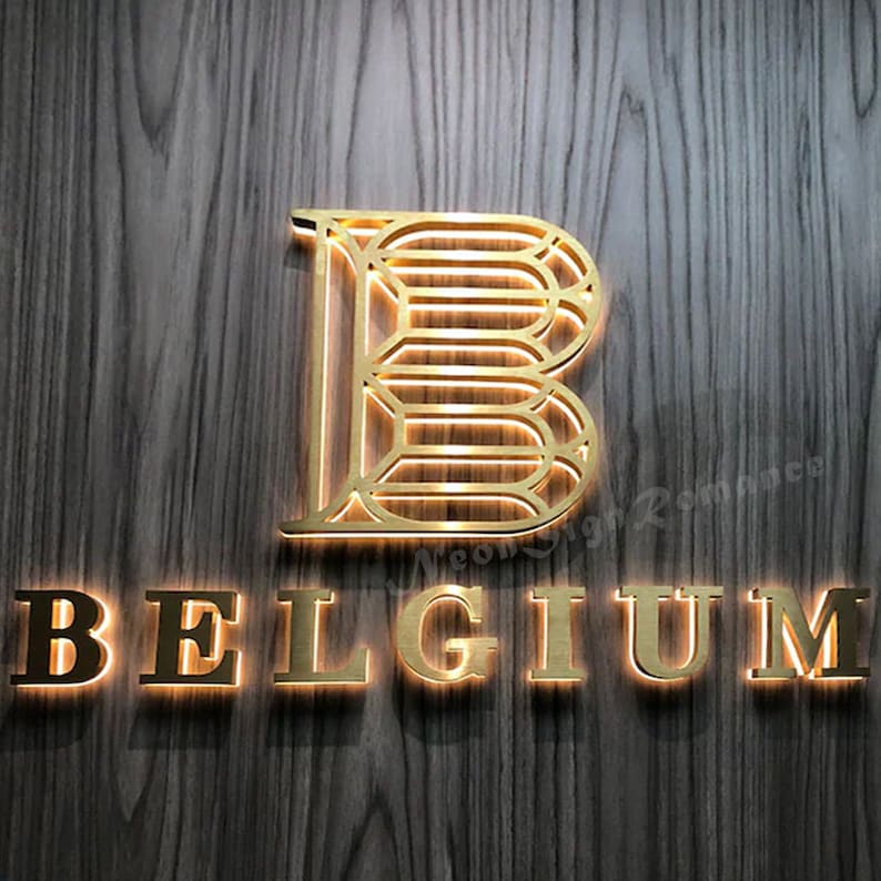 Custom LED Back-lit 3D Logo丨laser Cut Metal Personalized Business ...