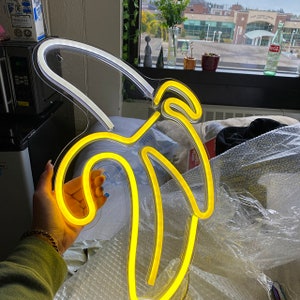 Banana Custom Neon Sign for Home Décor丨custom Handmade Personalized ...