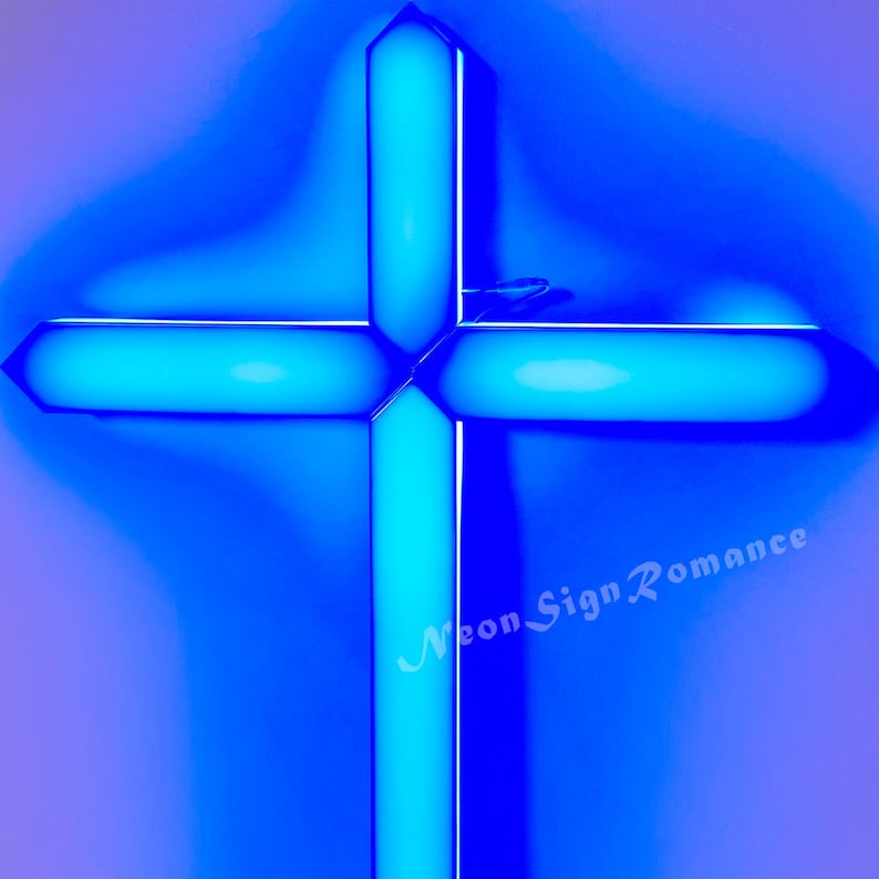 Custom LED Lighting Cross Sign丨3d Luminous Characters LED - Etsy