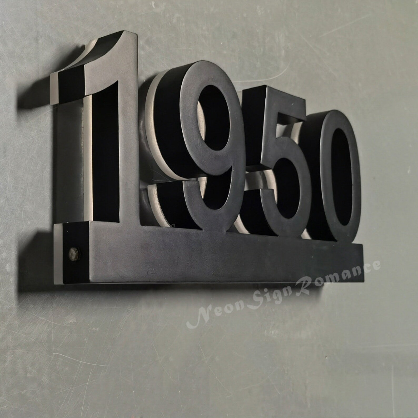 Custom LED Address Sign LED House Number Sign Address Plaque | Etsy