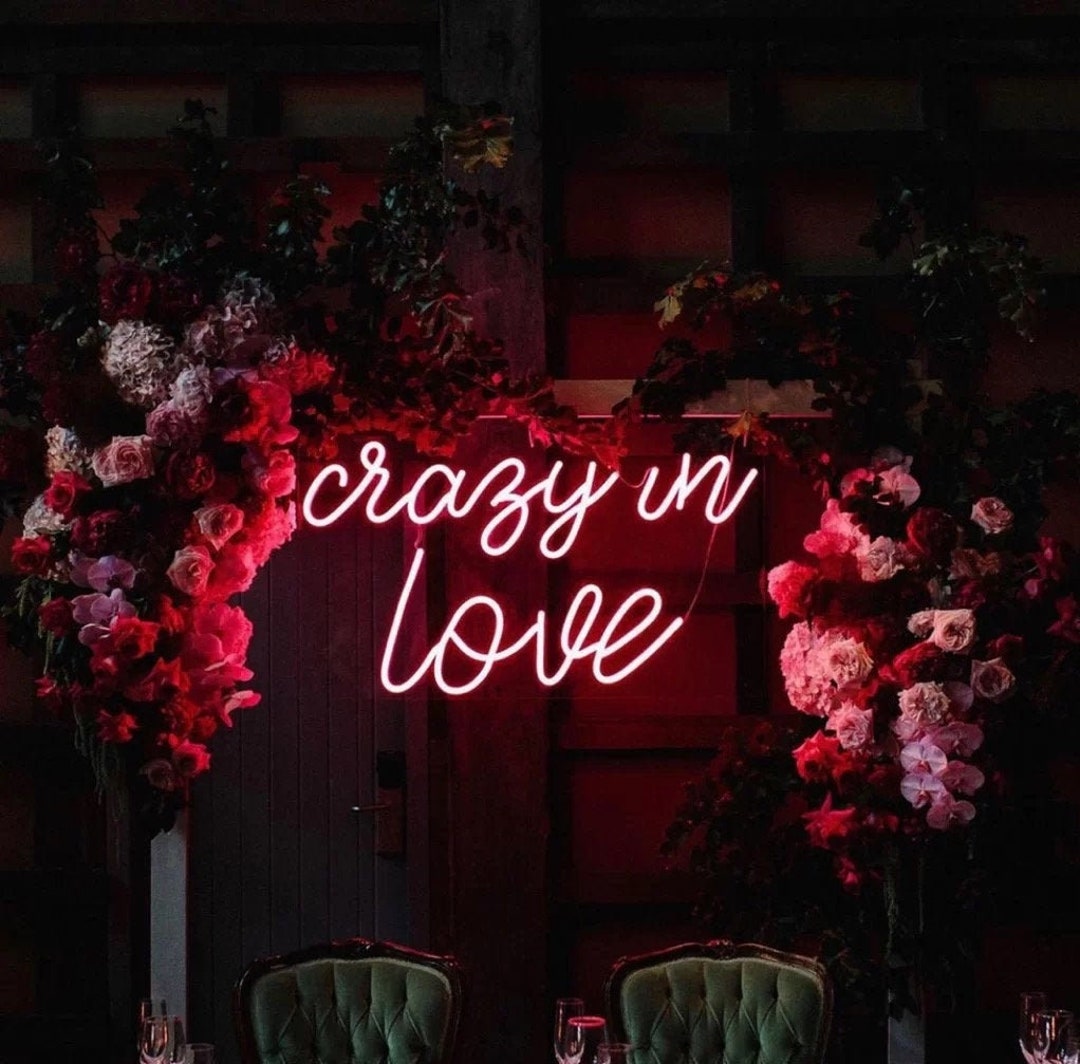 Crazy in Love Wedding Neon Sign Custom丨wall Neon Sign of Flex - Etsy