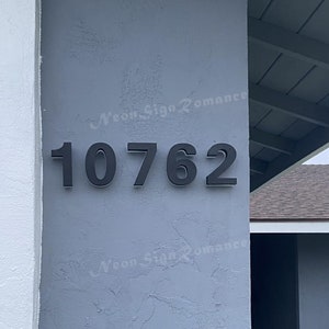 Custom Illuminated Address Number Sign, Metal Backlit Door Number,led ...