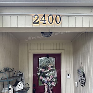 Custom Illuminated Address Number Sign, Metal Backlit Door Number,led ...