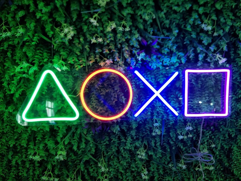 Playstation LED Neon Sign Custom Neon Sign Flex Led Neon Light - Etsy
