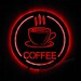 Custom Coffee Shop LED LOGO Light Sign丨wall Mirror for Restaurant ...