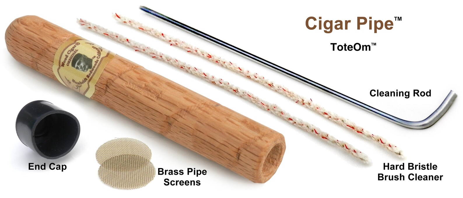 Cigar Pipe™ Oak Stogie Pipe Original. Organic. Natural. Tobacco Smoking ...