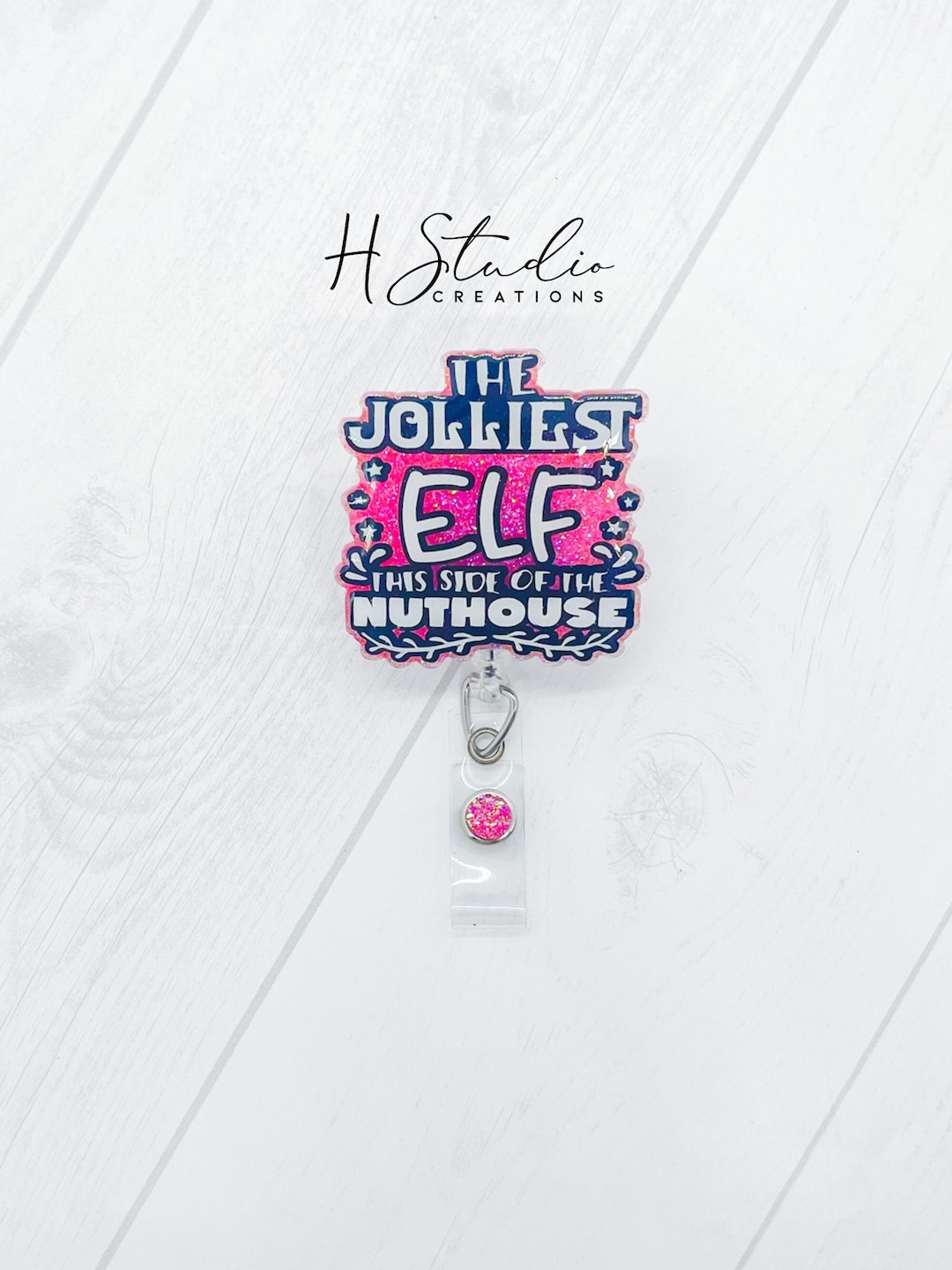 Funny Christmas Badge Reel, Elf Badge Reel, Holiday Badge Reel, Nurse ...
