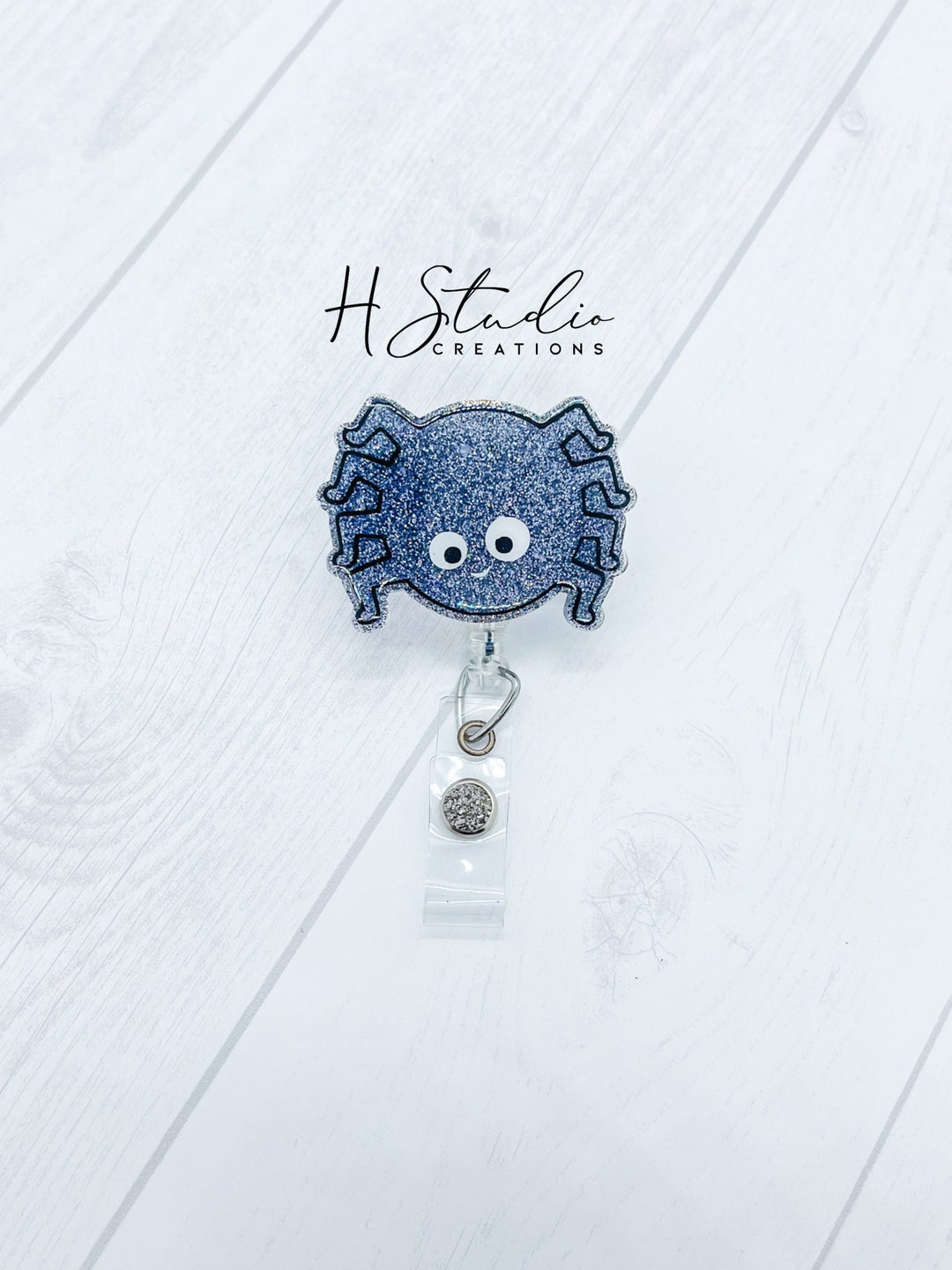 Spider Badge Reel Halloween Badge Reel Spooky Badge Reel - Etsy