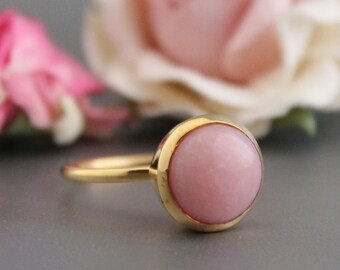 Pink Opal Ring - Etsy