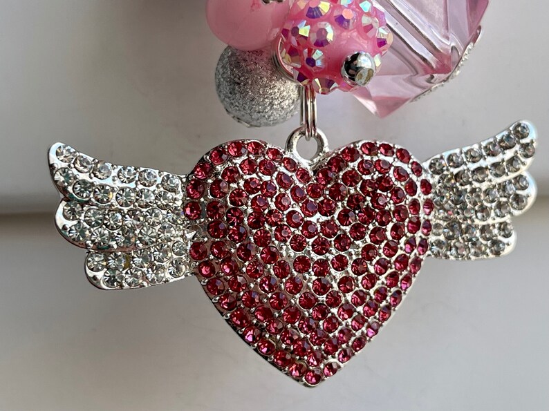 Car Mirror Charm HEART for Rear View Mirror or Clip for - Etsy