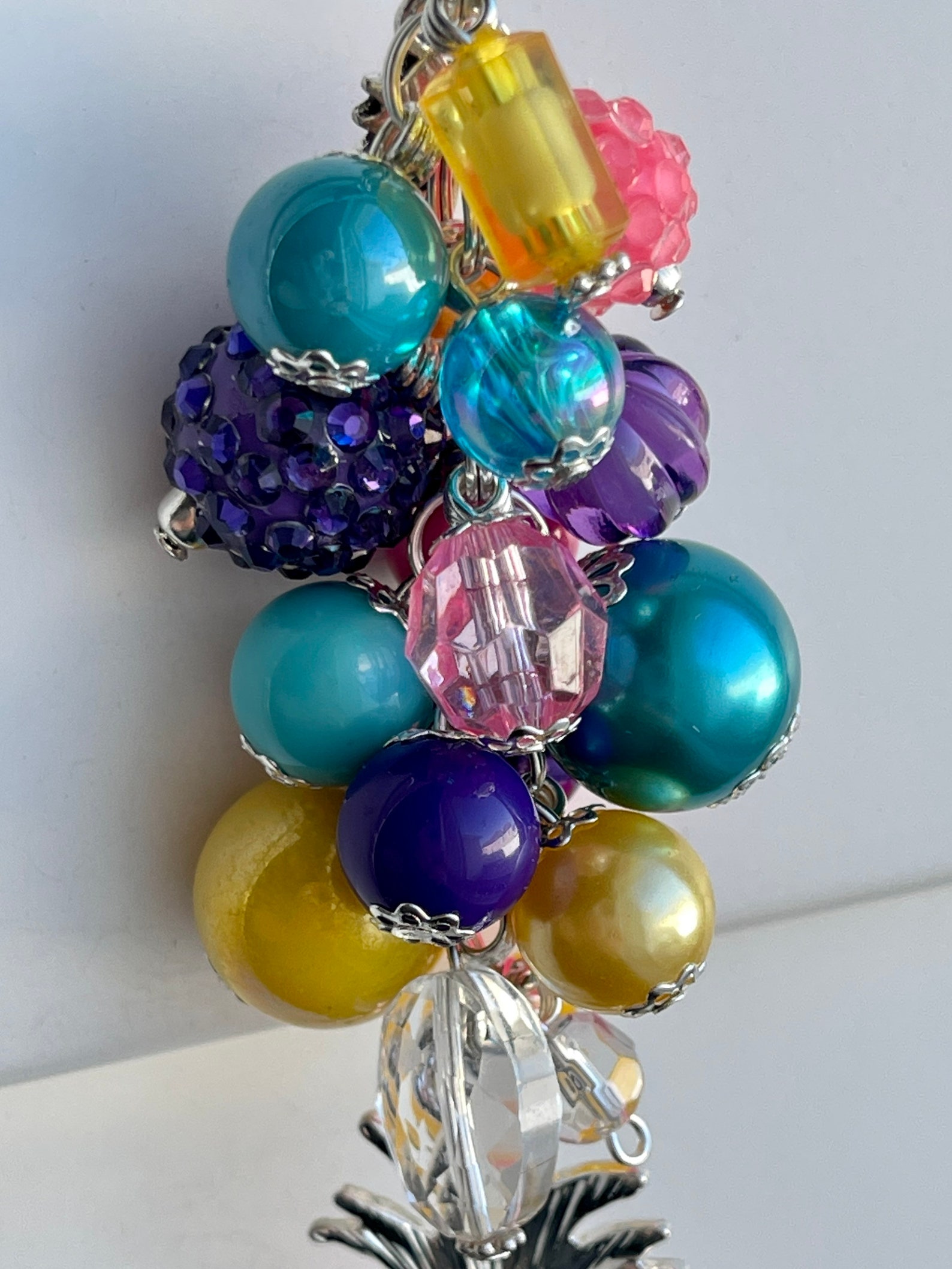 Car Mirror Charm Rear View Decor Decoration Dangle PINEAPPLE Summer ...