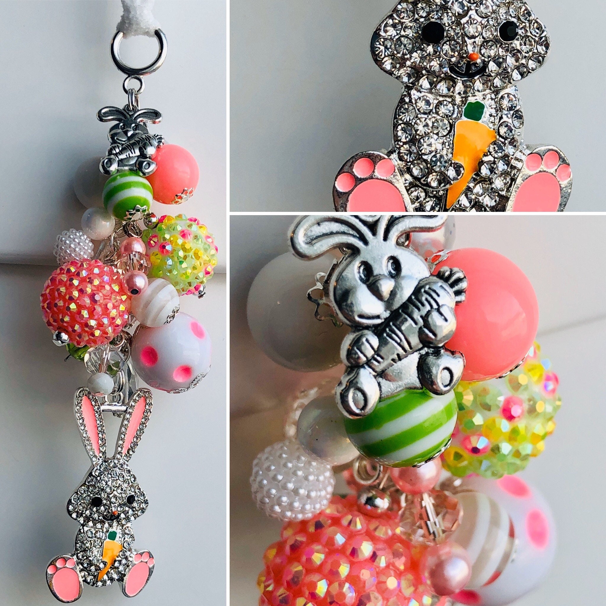 Car Mirror Charm for Your Rear View Mirror Beaded Vehicle | Etsy