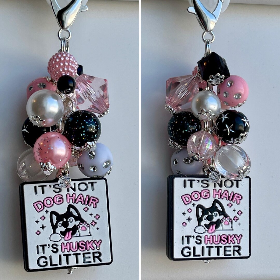 Beaded CLIP Charm for Purse, Lanyard, Bag Decor • Pendant Beads Gift ...