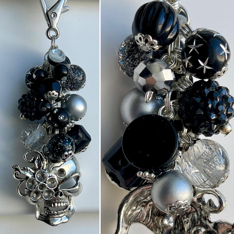 Beaded Skull Coin Purse - Etsy