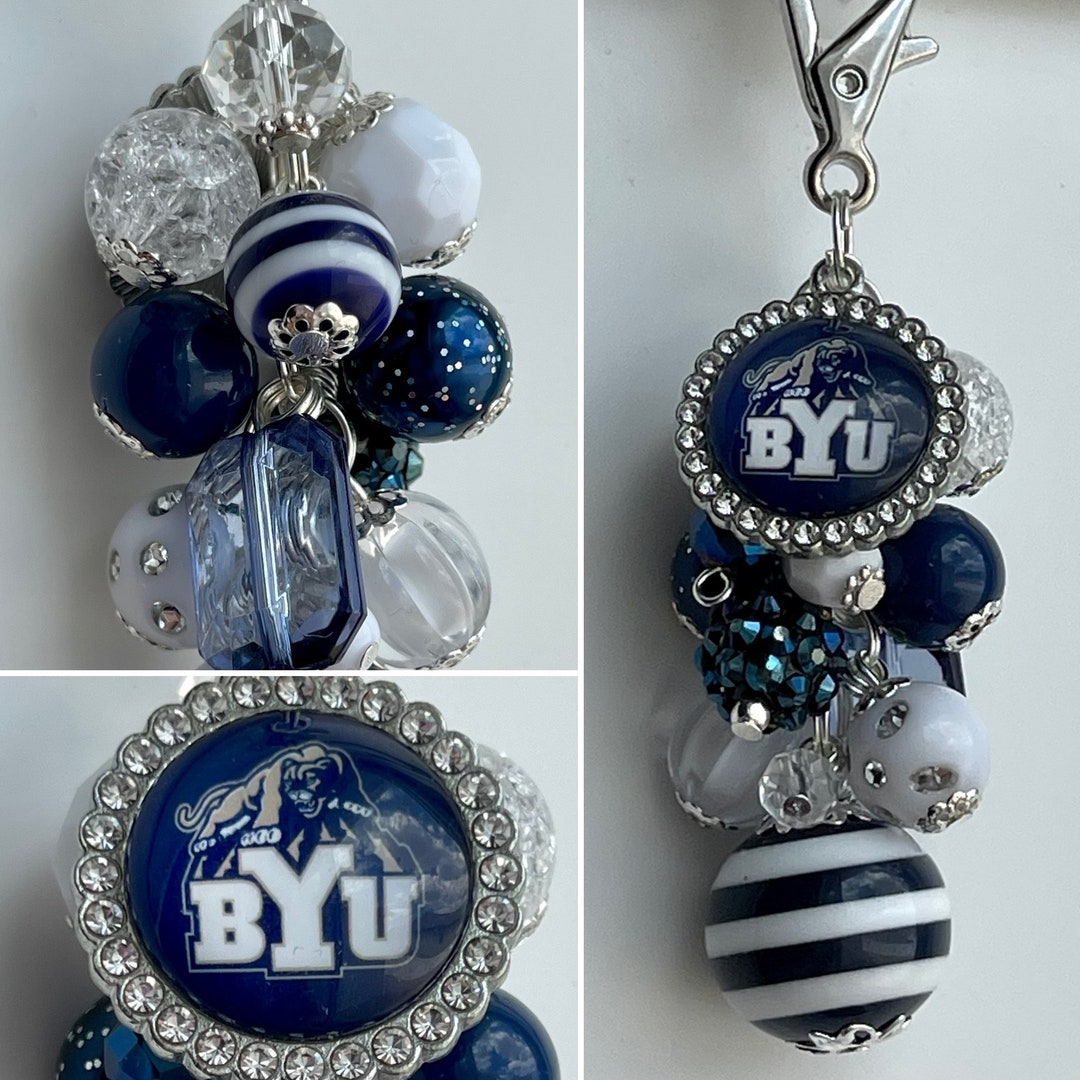 Beaded CLIP for Purse, Bag, Lanyard, Etc. Decor Rhinestone Acrylic ...