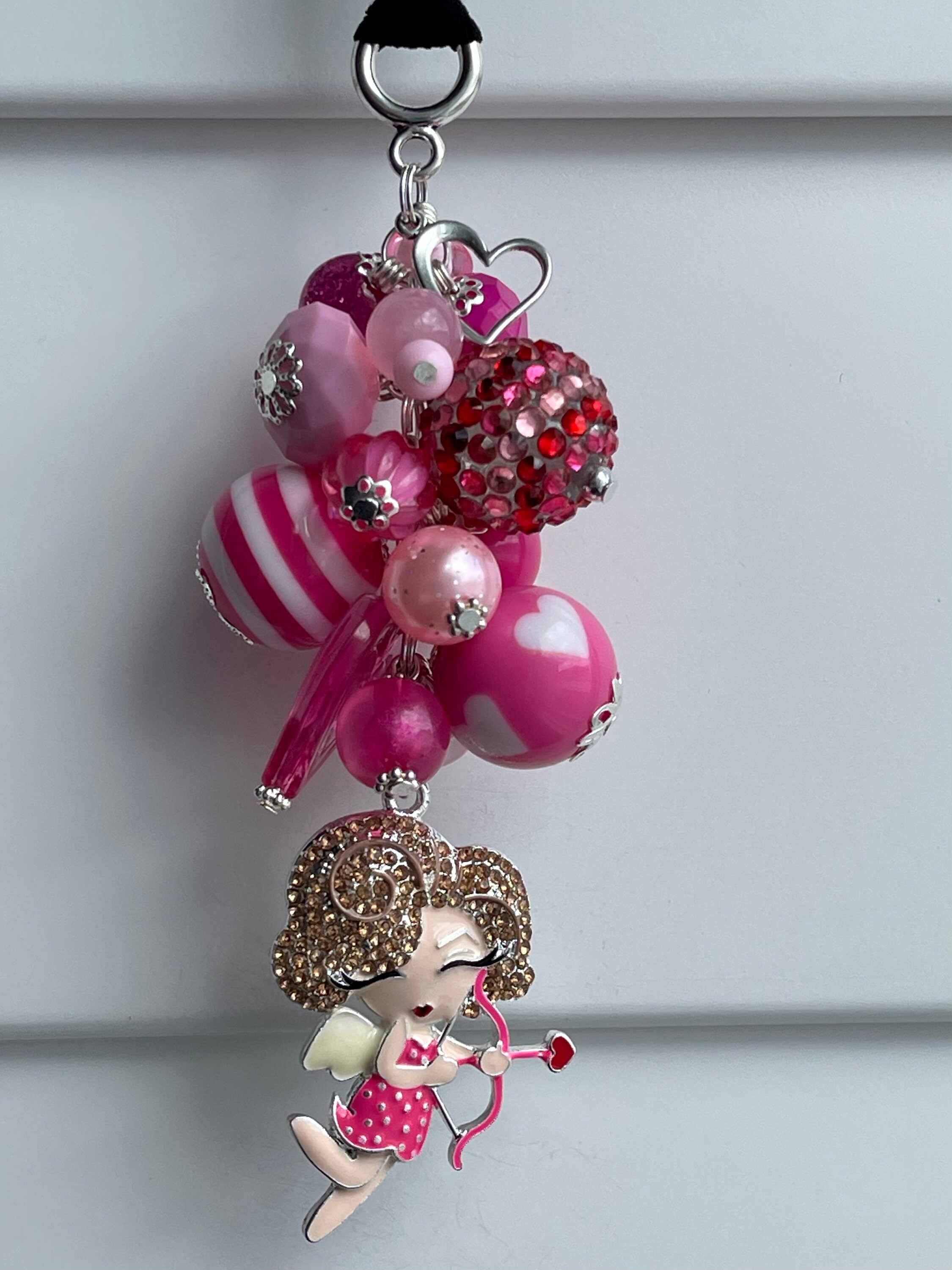 Car Mirror Charm HEART for Rear View Mirror or Clip for - Etsy