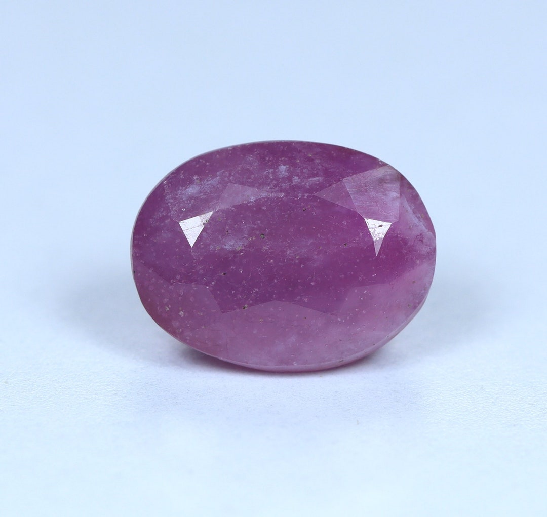 9x7 MM Natural Glass Filled Ruby Faceted Gemstone Ruby Faceted Shape ...