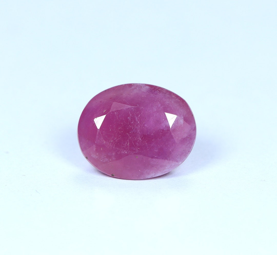 11x9 MM Natural Glass Filled Ruby Faceted Gemstone Ruby Faceted Shape ...