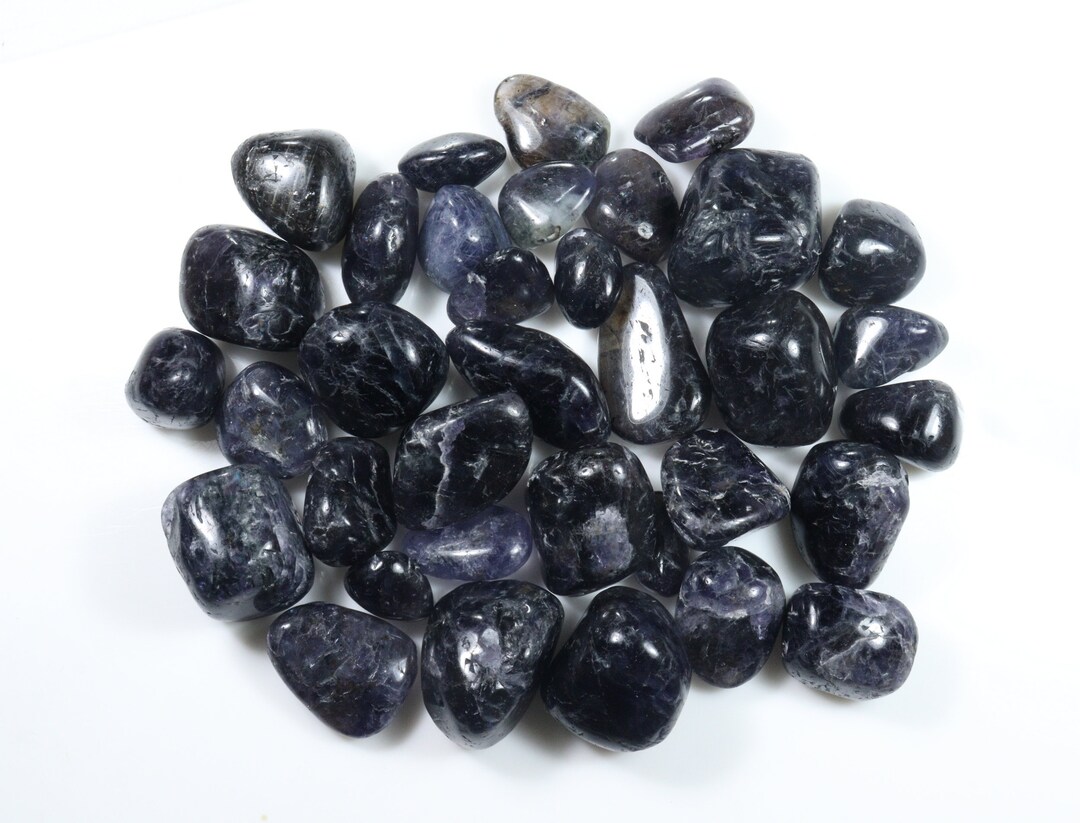Iolite Tumbled Stones A Grade Iolite Healing Crystals, Gemstone Natural ...