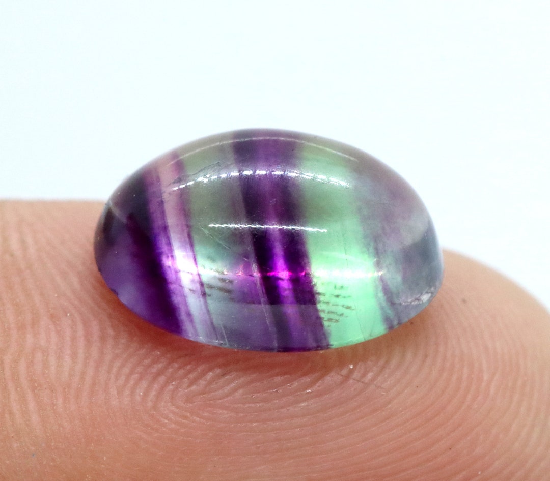 Natural Fluorite Cabochon Gemstone Oval Shape Fluorite Loose - Etsy UK