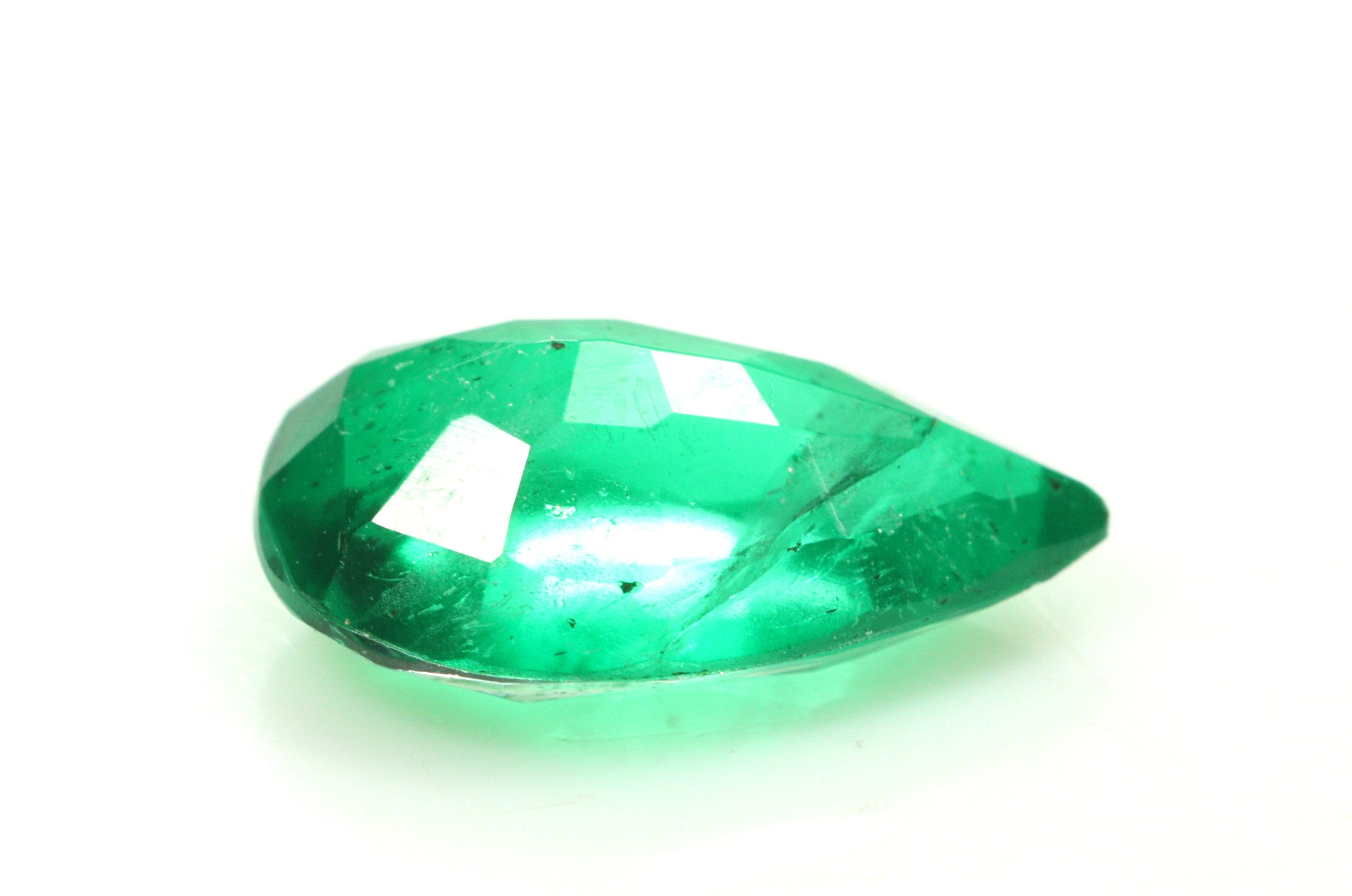 Green Beryl Emerald Faceted Gemstone Big Size Emerald Gemstone Pear ...