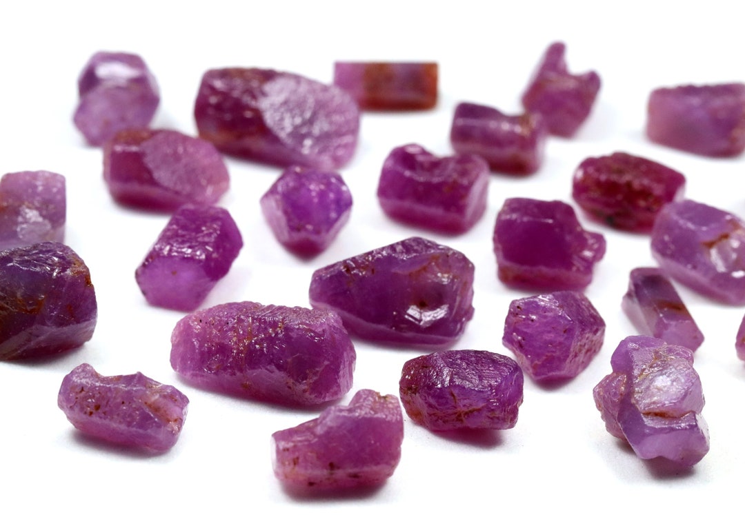 RUBY Raw Crystal - Sacred Geometry, Faceted Ruby, Raw Ruby, Record ...