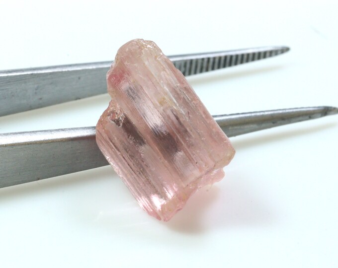 Pink Tourmaline Rough Gemstone 11.00 Carat Natural Tourmaline Raw ...