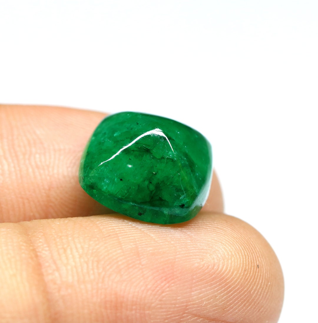 Beryl Emerald Sugarloaf Shape Gemstone 9.70 Carat Green - Etsy