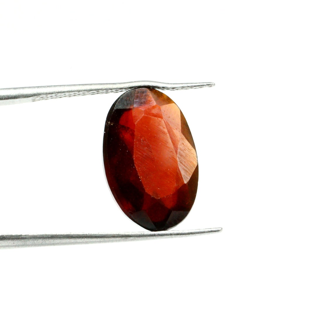 Natural Red Garnet Gemstone Hessonite Garnet Faceted Gemstone - Etsy UK