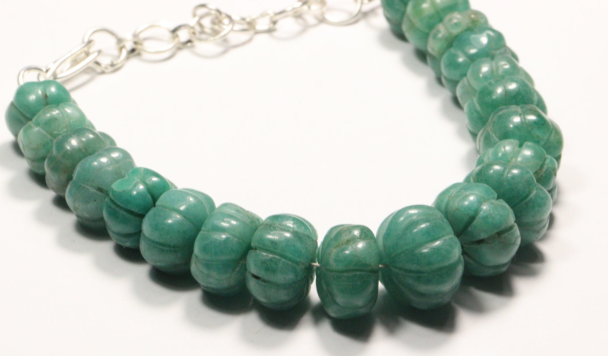 Natural Emerald Beads Bracelet 101.95 Carat 9x5 To 12x8 MM | Etsy