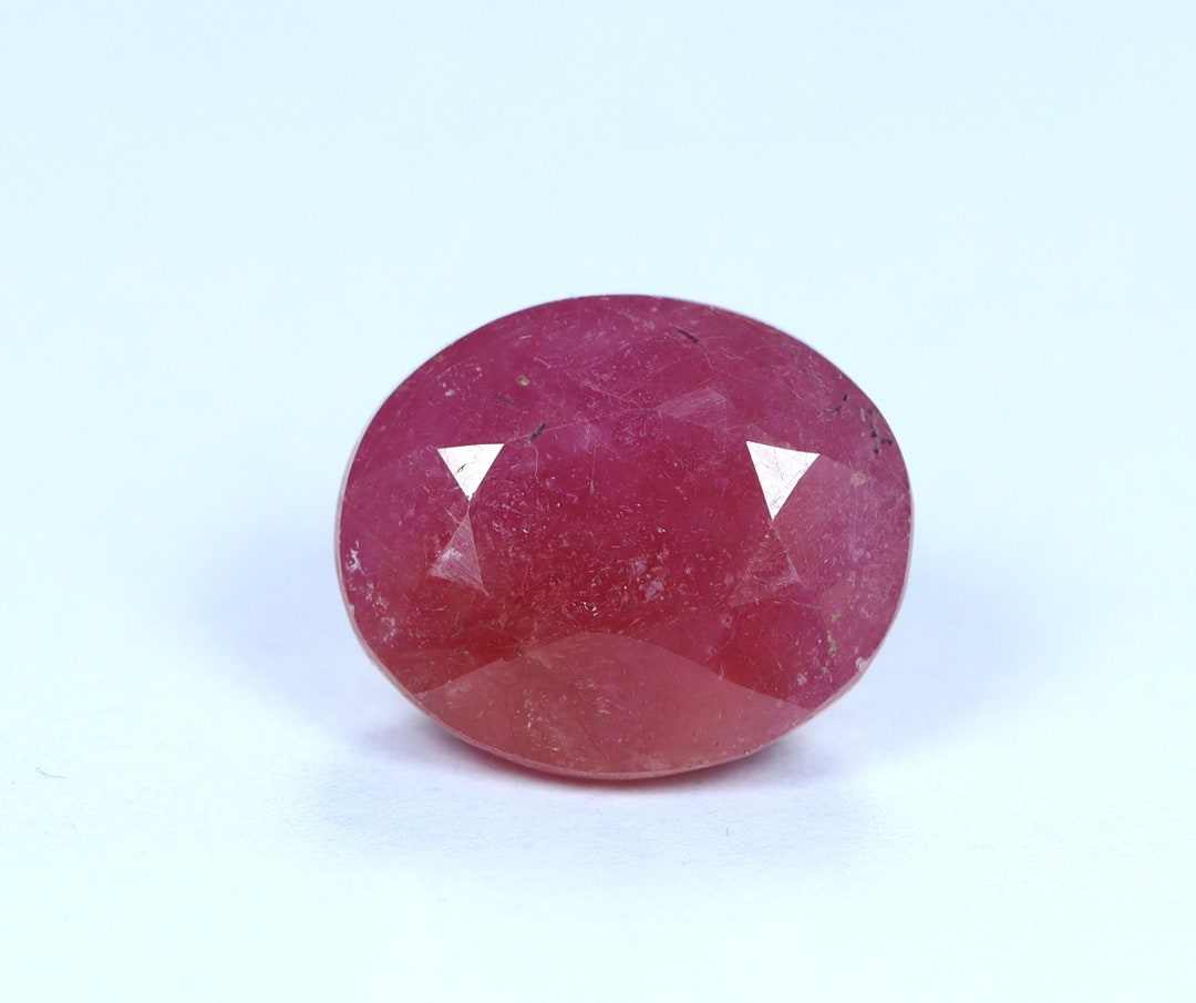 10x8 MM Natural Glass Filled Ruby Faceted Gemstone Ruby Faceted Shape ...